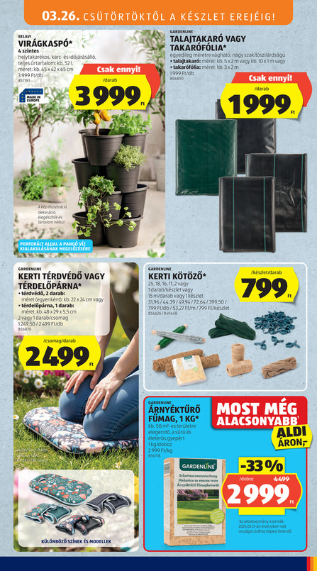 ALDI Középső sor termékei - 13. hét / 2026.03.26.-2026.04.01. - Oldal 4-5